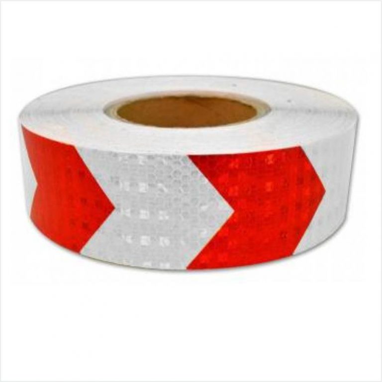Red & White reflective tape - Satelite Group